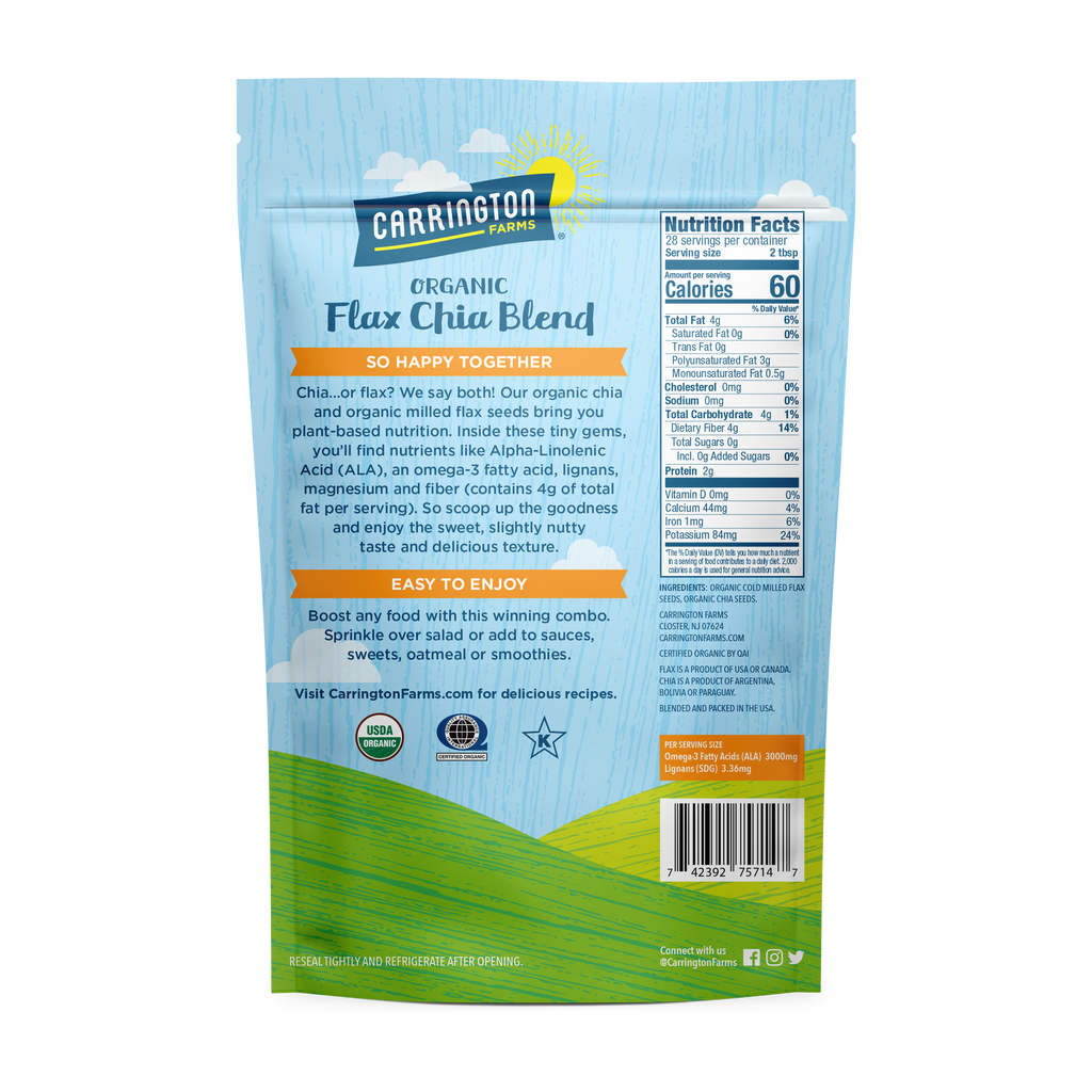 Organic Flax Chia Blend | Carrington Farms