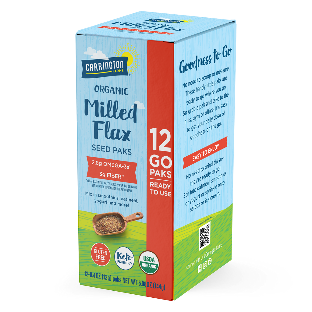 PAKS - Organic Milled Flax | Carrington Farms